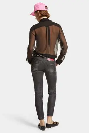 Dsquared2 Medium Waist Skinny Jeans - Black