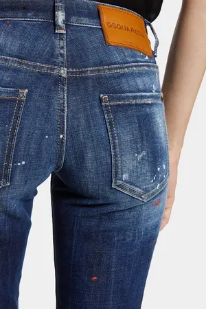 Dsquared2 Medium Wash Skinny Jeans - Blue