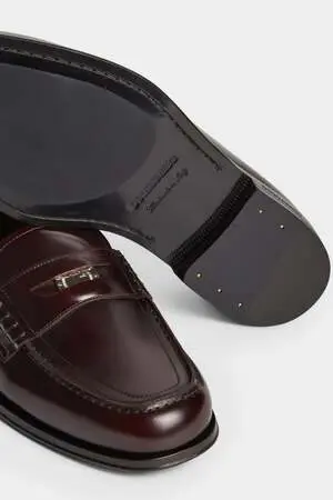 Dsquared2 Brushed Calfskin Leather Loafers