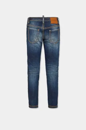 Dsquared2 Medium Wash Distressed Skinny Jeans