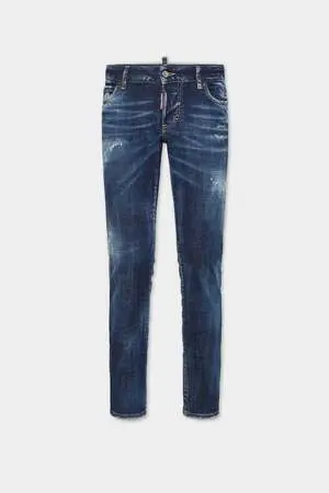 Dsquared2 Skinny Fit Dark Wash Jeans - Blue