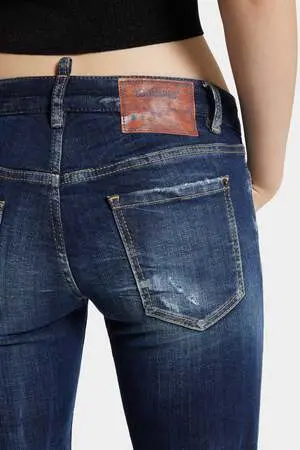 Dsquared2 Skinny Fit Dark Wash Jeans - Blue