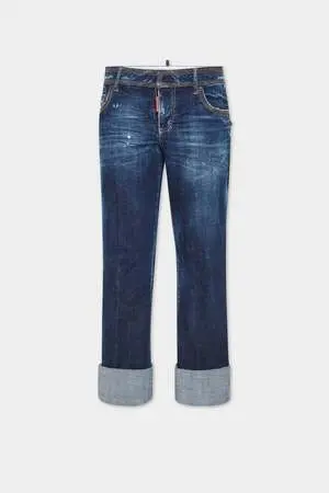 Dsquared2 Dark Clean Wash Jenna Flare Jeans - Blue