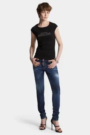Dsquared2 Ducati X Leona Dark Wash Jeans
