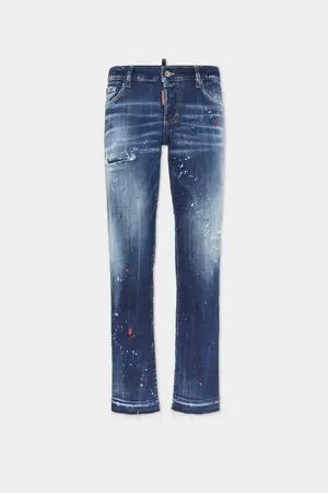 Dsquared2 Jenna Jeans Medium Wash With Spot Details - Blue