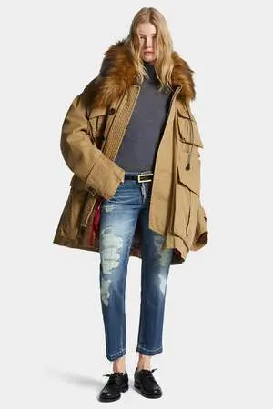 Dsquared2 Medium Wash Distressed Denim Jeans