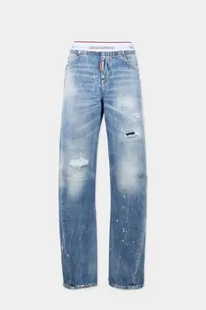 Dsquared2 Loose Twist Jeans - Blue