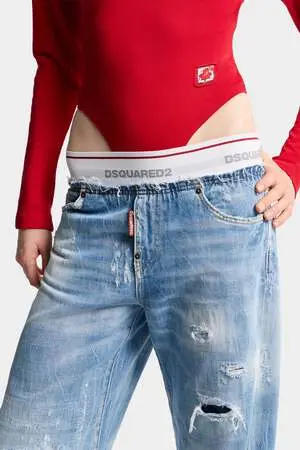 Dsquared2 Loose Twist Jeans - Blue