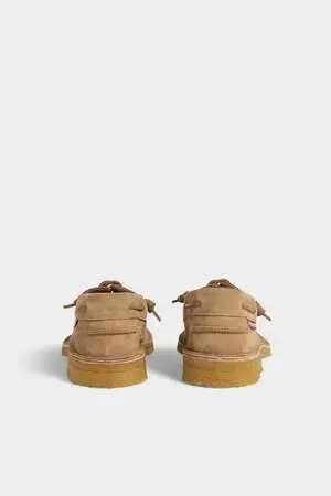 Dsquared2 Neoclassic Suede Boat Shoes - Beige