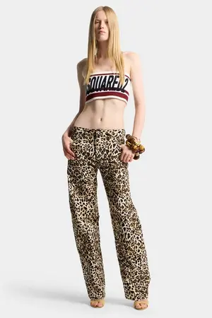 Dsquared2 Wild2 Printed Loose Fit Jeans