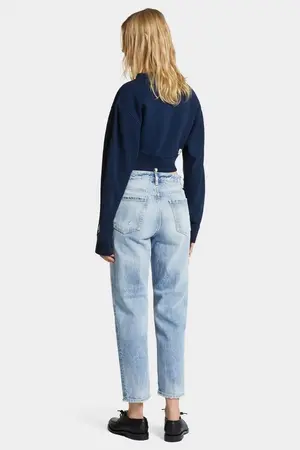 Dsquared2 Light Wash Boston Jeans - Blue