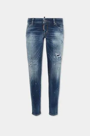 Dsquared2 Jennifer Jeans With Crystal Embellishments - Blue