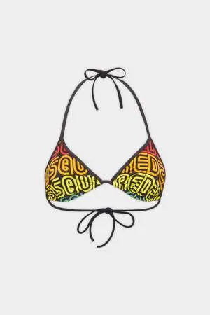 Dsquared2 Allover Logo Triangle Top - Fantasy