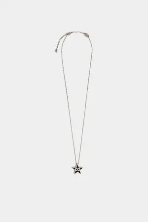 Dsquared2 Enamel Star Pendant Necklace - Silver
