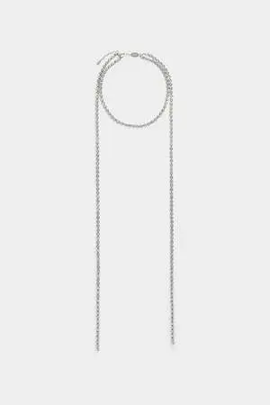 Dsquared2 Crystal Necklace - Silver
