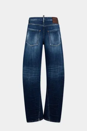 Dsquared2 Dark Smoker Wash Loose Twist Jeans