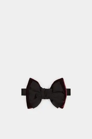 Dsquared2 Silk And Velvet Bow Tie - Black