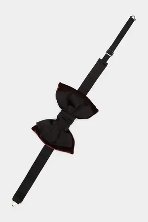 Dsquared2 Silk And Velvet Bow Tie
