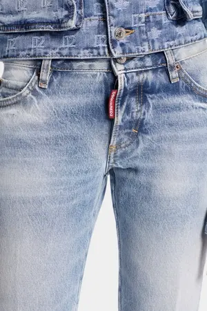 Dsquared2 Light Wash Skinny Jeans - Blue