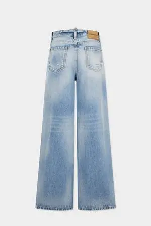 Dsquared2 Light Wash Baggy Jeans