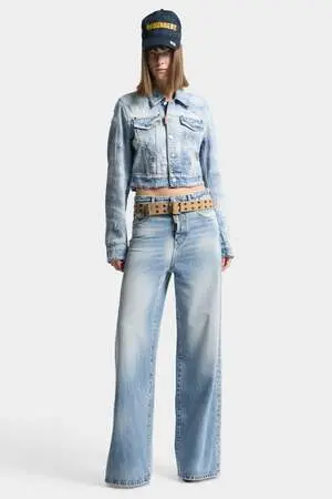 Dsquared2 Light Wash Baggy Jeans