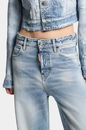 Dsquared2 Light Wash Baggy Jeans