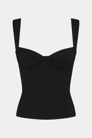 Dsquared2 Deena Bustier Top - Black