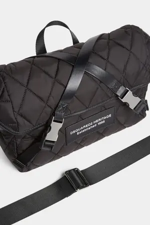 Dsquared2 Quilted Nylon Messenger Bag