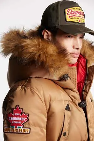 Dsquared2 Down Puffer Parka With Fur Trimmed Hood
