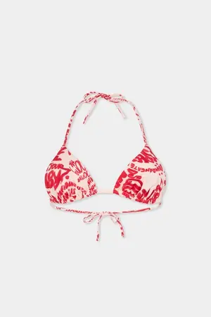 Dsquared2 Rebel Hibiscus Triangle Top - Fantasy