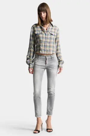 Dsquared2 Brushed Wash Skinny Jeans - Grey
