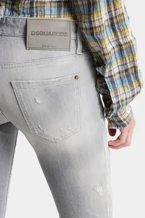 Dsquared2 Brushed Wash Skinny Jeans - Grey