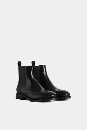 Dsquared2 Neoclassic Chelsea Boots With Brogue Detailing
