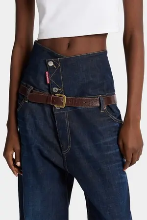 Dsquared2 Dark Wash Loose Fit Denim Jeans