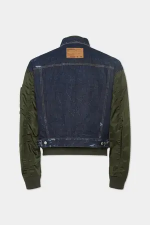 Dsquared2 Hybrid Denim Bomber Jacket