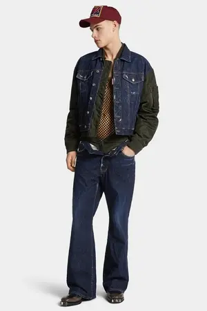 Dsquared2 Hybrid Denim Bomber Jacket