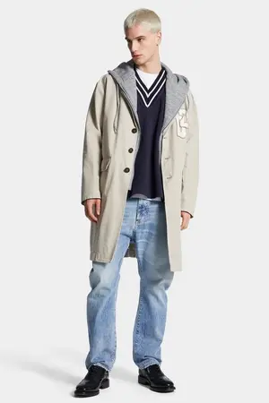 Dsquared2 Hooded Washed Coat