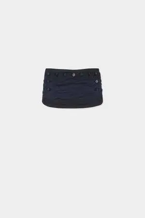 Dsquared2 Sailor Rebel Mini Skirt With Lacing Detail
