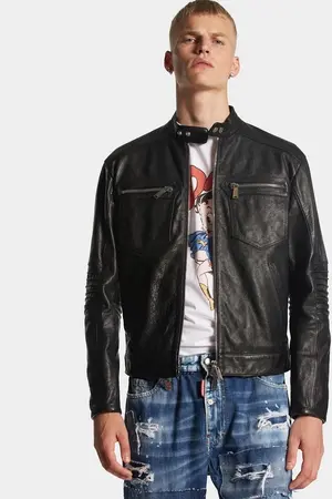 Dsquared2 Rider Leather Jacket