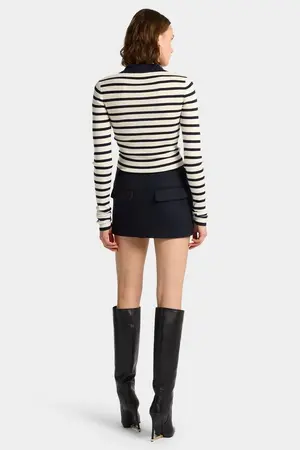Dsquared2 Hybrid Peacoat Wrap Mini Skirt