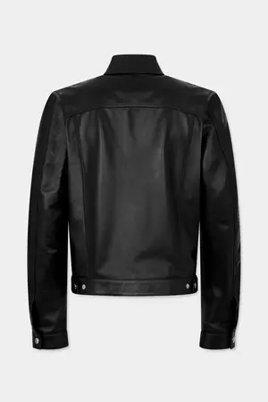 Dsquared2 Leather Boxy Jacket