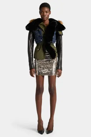 Dsquared2 Chic Night All Over Paillettes Skirt