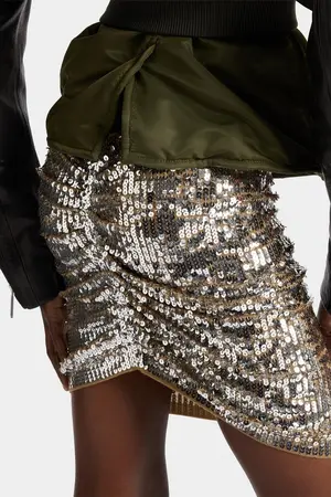 Dsquared2 Sequined Mini Skirt