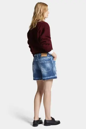 Dsquared2 Medium Ripped Wash Baggy Shorts
