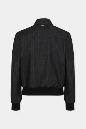 Dsquared2 Denim Pinstripe Blouson