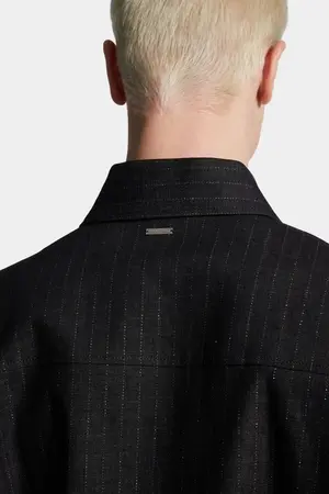 Dsquared2 Denim Pinstripe Blouson