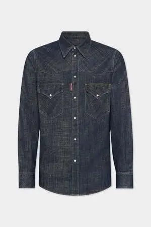Dsquared2 Denim Lurex Western Shirt