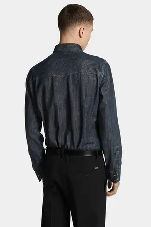 Dsquared2 Denim Lurex Western Shirt