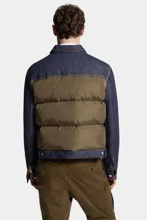 Dsquared2 Hybrid Puffer Denim Jacket