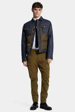Dsquared2 Hybrid Puffer Denim Jacket